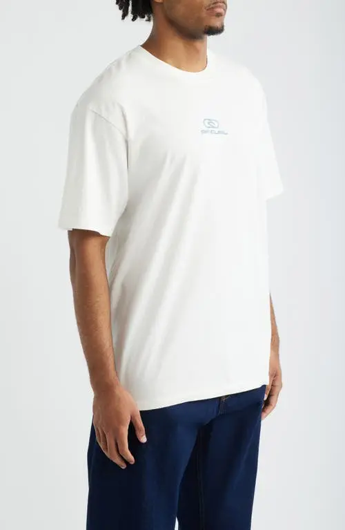 Rip Curl Pill Icon Embroidered Logo T-shirt - Bone