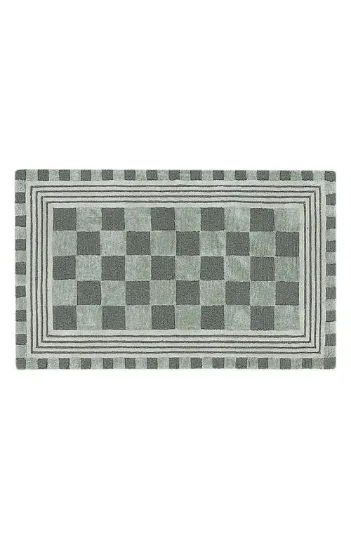 MACKENZIE-CHILDS Green Tonal Check Rug - Sage