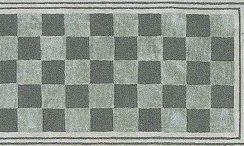 MACKENZIE-CHILDS Green Tonal Check Rug