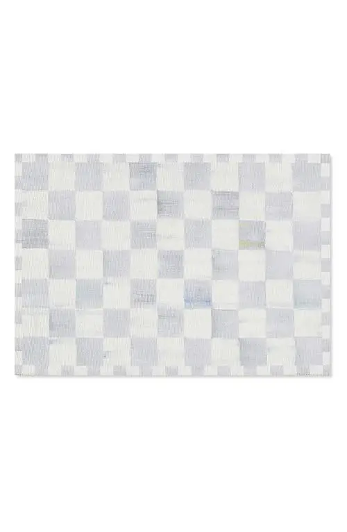 MACKENZIE-CHILDS Check Washable Rug - Sterling