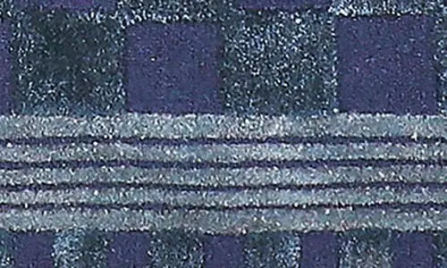 MACKENZIE-CHILDS Blue Tonal Check Rug