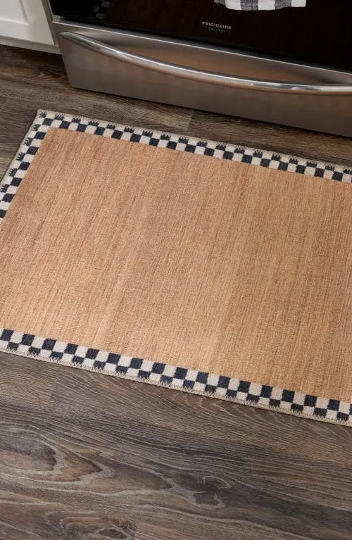 MACKENZIE-CHILDS Naturals Check Washable Rug