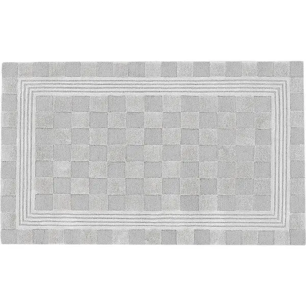 MACKENZIE-CHILDS Light Tonal Check Rug - Grey