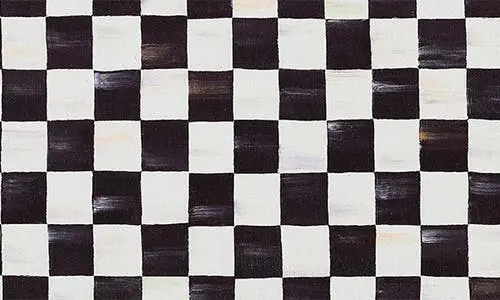 MACKENZIE-CHILDS Courtly Checkered Machine Washable Runner Rug