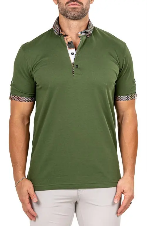 MACEOO Newton Marthyr0033 Button-down Piqué Polo