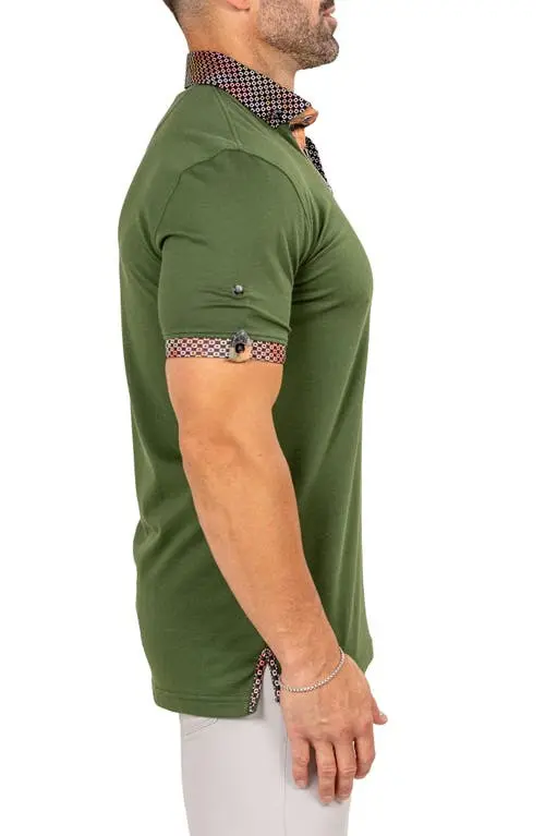 MACEOO Newton Marthyr0033 Button-down Piqué Polo
