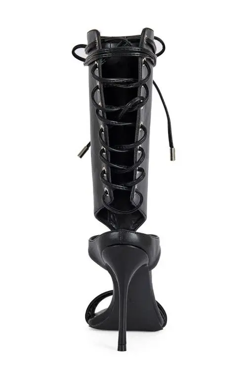 AZALEA WANG Bohdi Ankle Cuff Sandal - Black