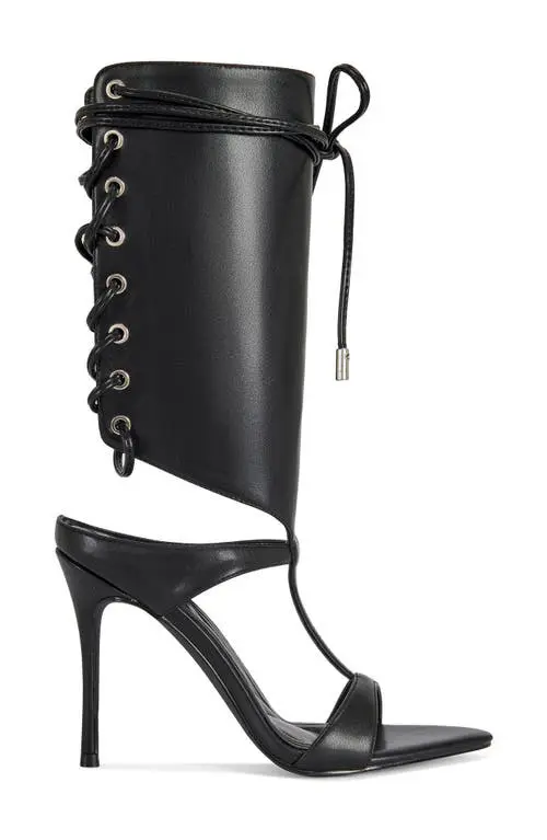 AZALEA WANG Bohdi Ankle Cuff Sandal - Black