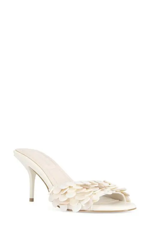 AZALEA WANG Gaura Embellished Slide Sandal - Cream