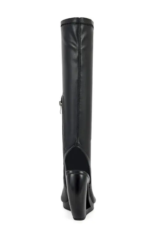 AZALEA WANG Ilyssa Peep Toe Boots