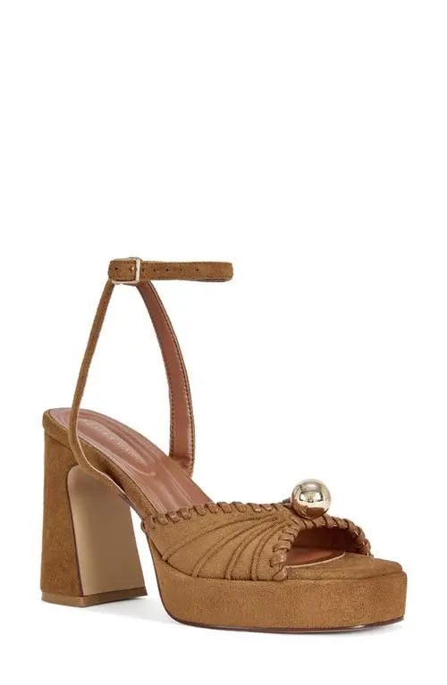 AZALEA WANG Cael Platform Sandals - Brown