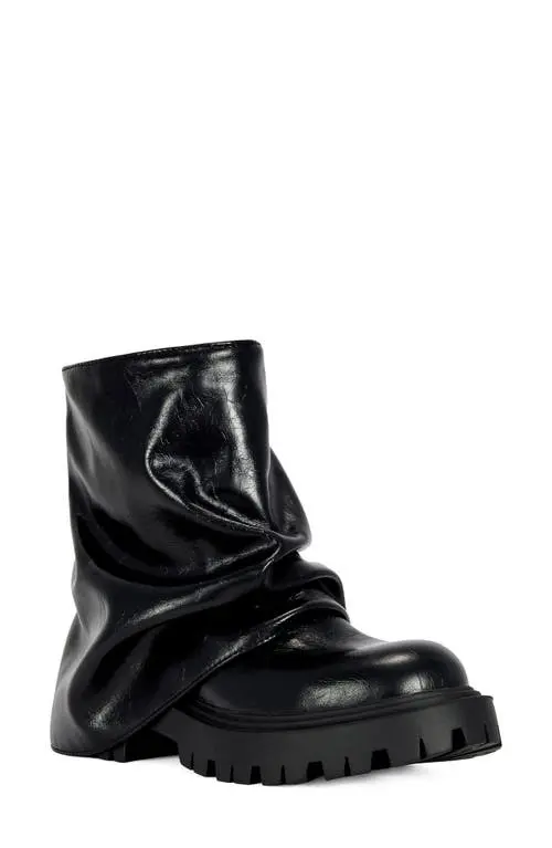 AZALEA WANG Clarke Lug Sole Bootie - Black