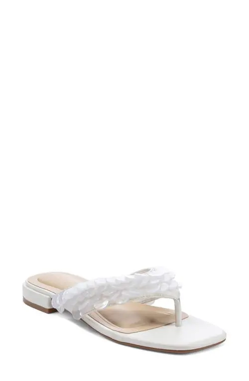 AZALEA WANG Pearlia Flip Flop - White