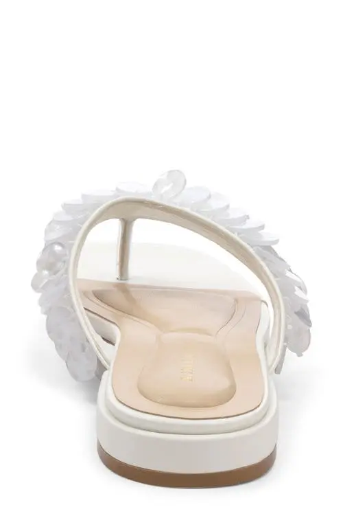 AZALEA WANG Pearlia Flip Flop - White