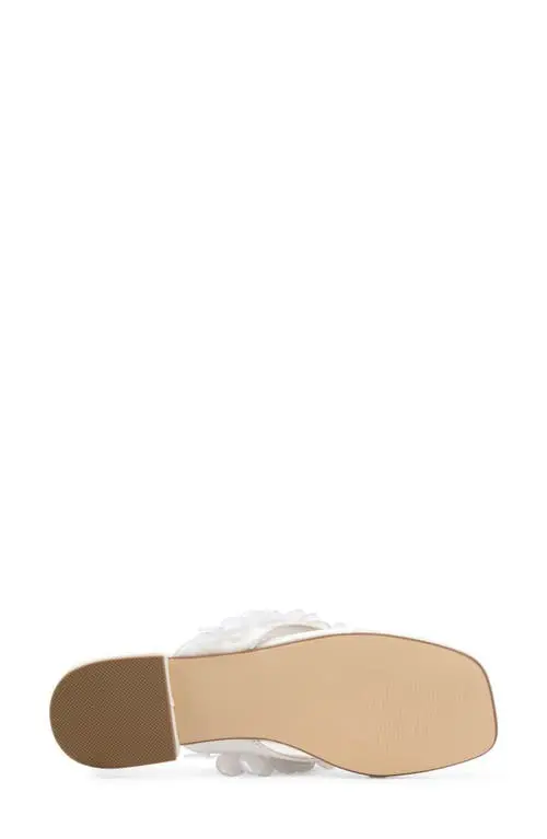 AZALEA WANG Pearlia Flip Flop - White
