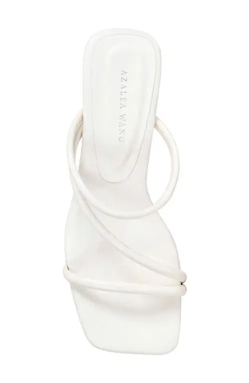 AZALEA WANG Genna Wedge Slide Sandal - Bone