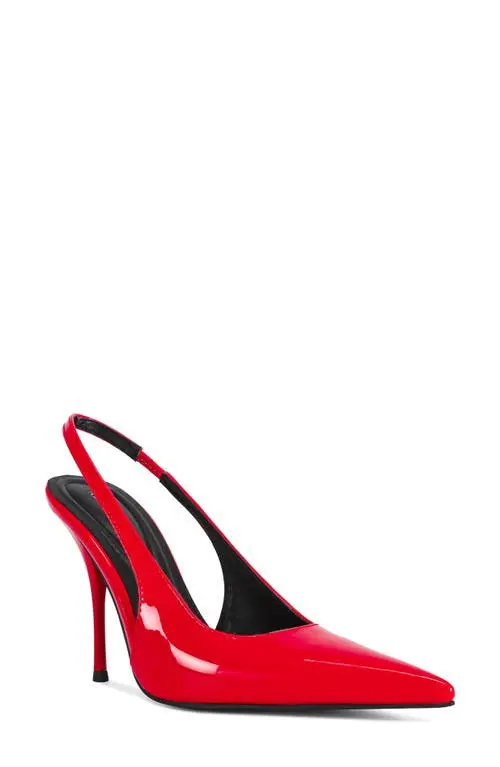 AZALEA WANG Sylva Slingback Pointed Toe Pump - Red