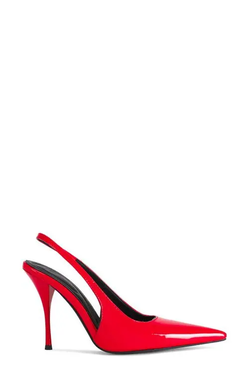 AZALEA WANG Sylva Slingback Pointed Toe Pump - Red