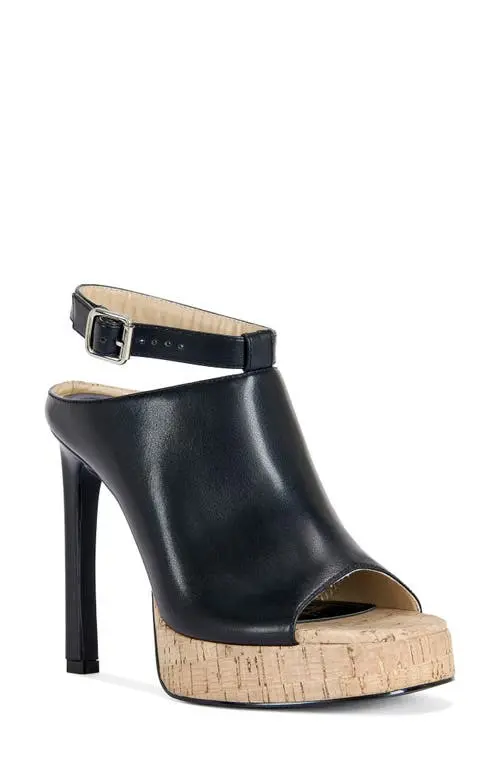 AZALEA WANG Platform High Heel Sandal - Black