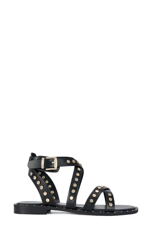 AZALEA WANG Whistler Ankle Strap Sandal - Black
