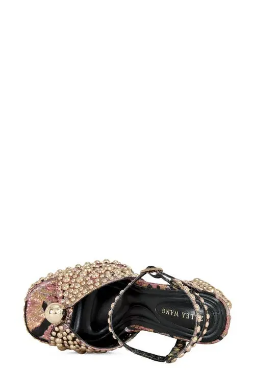AZALEA WANG Hananiah Studded Platform Sandal