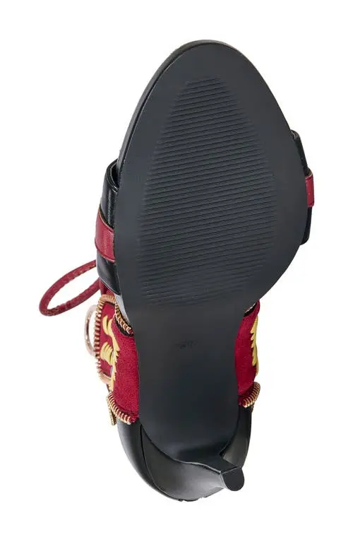 AZALEA WANG Shainia Peep-toe Stiletto Booties - Black Multi