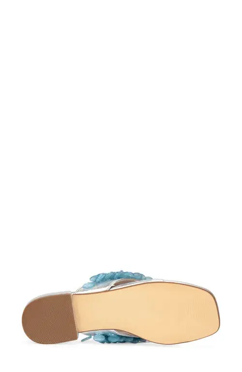 AZALEA WANG Pearlia Flip Flop - Silver Multi