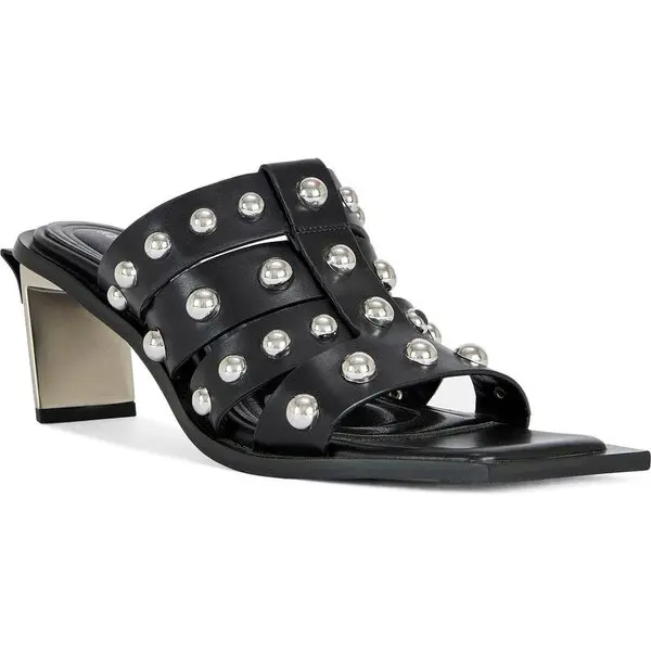 AZALEA WANG Vandal Studded Sandal - Black