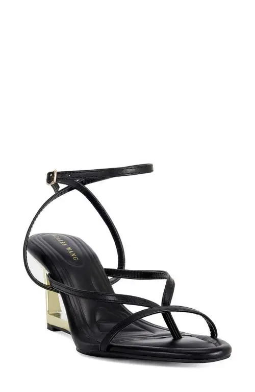 AZALEA WANG Tagas Ankle Strap Sandal - Black