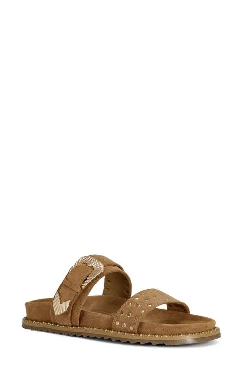 AZALEA WANG Pallas Slide Sandal - Tan