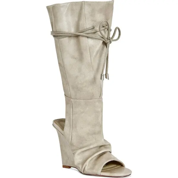 AZALEA WANG Vailen Open Toe Wedge Bootie