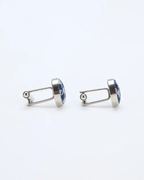 KNOTTERY & CO Houndstooth Heritage Silk Cufflinks