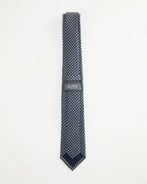 KNOTTERY & CO Houndstooth Heritage Silk Jacquard Neck Tie