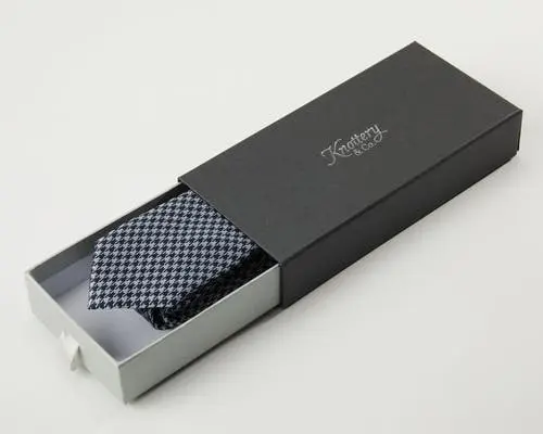 KNOTTERY & CO Houndstooth Heritage Silk Jacquard Neck Tie