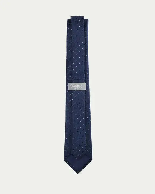 KNOTTERY & CO Seigaiha Silk Jacquard Neck Tie