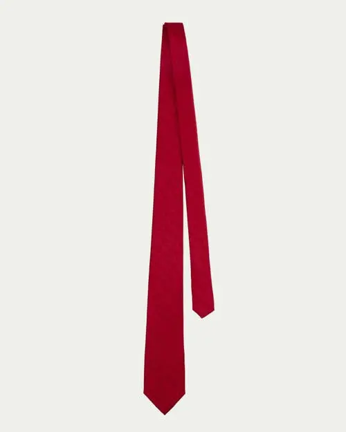 KNOTTERY & CO Bark Weave Silk Jacquard Neck Tie