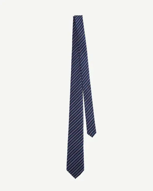 KNOTTERY & CO Striped Silk Jacquard Neck Tie