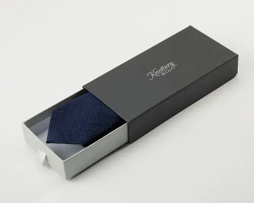KNOTTERY & CO Grid Light Silk Jacquard Neck Tie