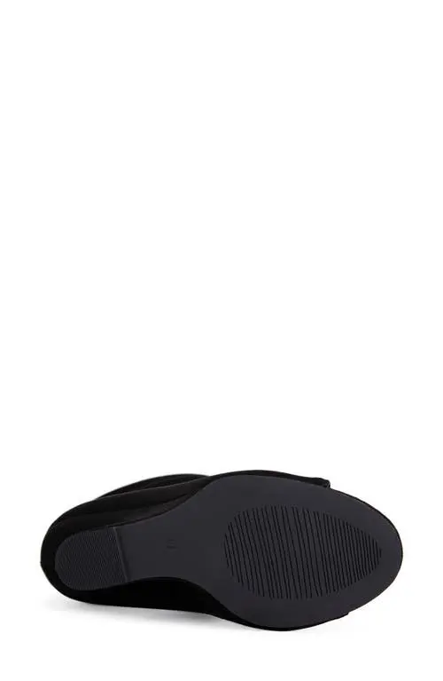 AZALEA WANG Marin Peep Toe Bootie - Black
