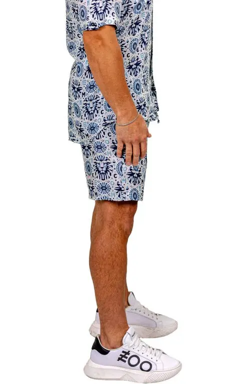 MACEOO Marthyr Drawstring Shorts - Blue
