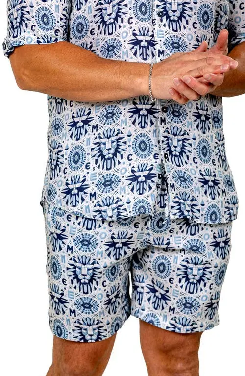 MACEOO Marthyr Drawstring Shorts - Blue