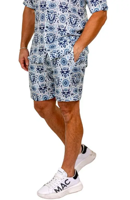 MACEOO Marthyr Drawstring Shorts - Blue