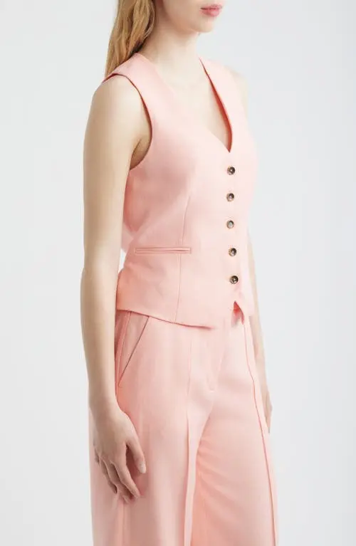 REISS Magda Slim Fit Vest - Pink