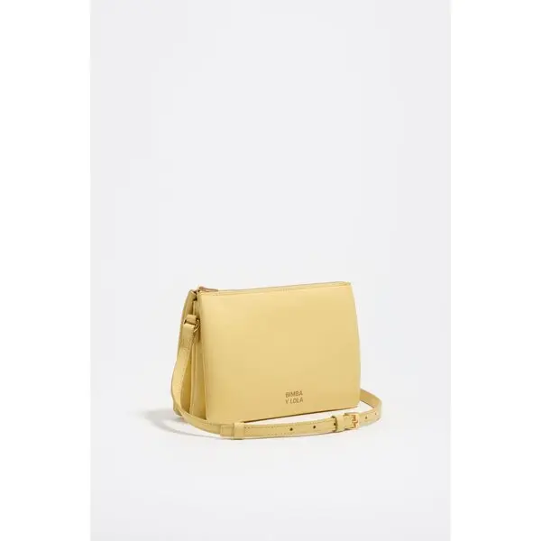 Bimba Y Lola Mini Leather Triple Clutch Bag - Banana