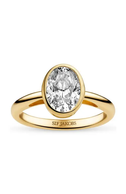 SIF JAKOBS JEWELLERY Sardinien Ovale Grande Ring - 18k Gold Plated