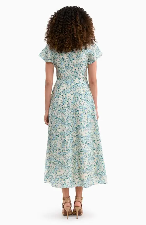 Rebecca Taylor Bellamy Silk Tea-length Dress