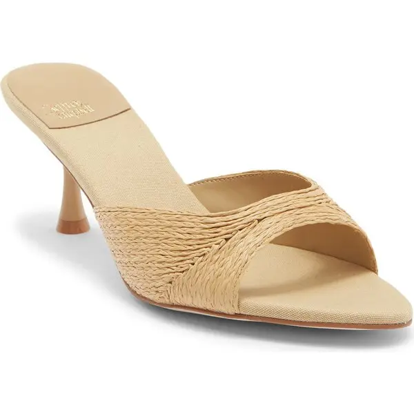 Jeffrey Campbell Spy-kid Slide Sandal - Natural Raffia