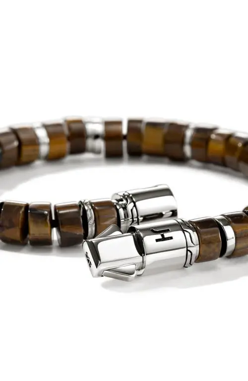 John Hardy Heishi Beaded Bracelet - Silver