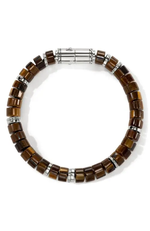 John Hardy Heishi Beaded Bracelet - Silver