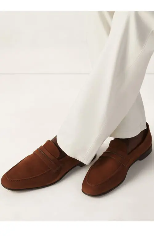 Zegna Secondskin Driving Loafer - Light Brown